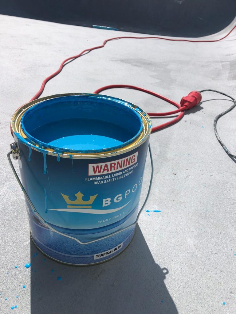 Buy Online Tropical Blue Pool Paint kit $198.00 | BG Coatings